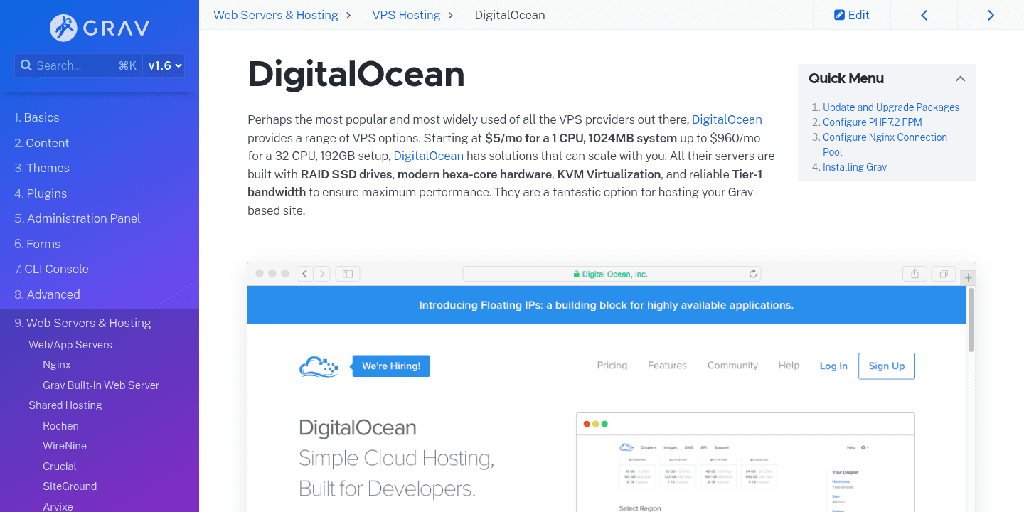 DigitalOcean | Grav Documentation