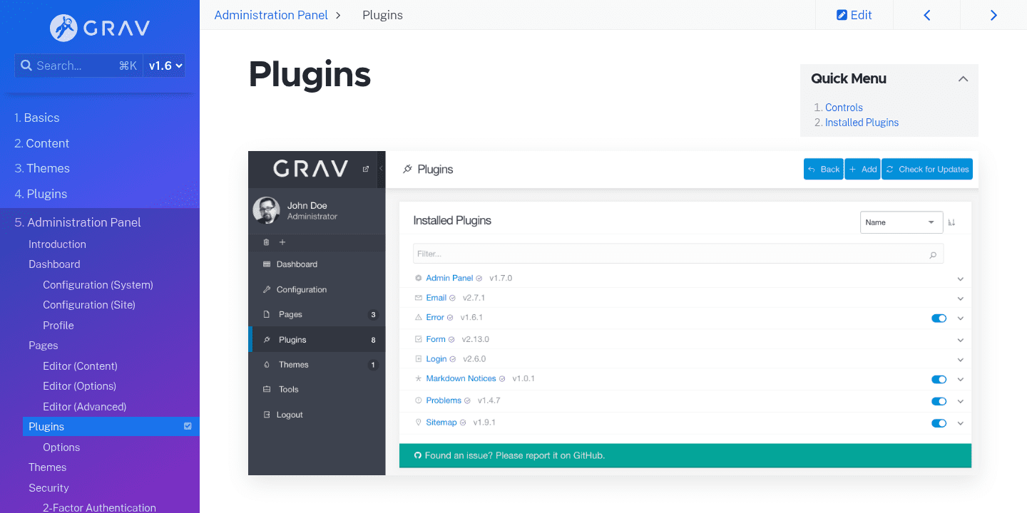 Plugins | Grav Documentation