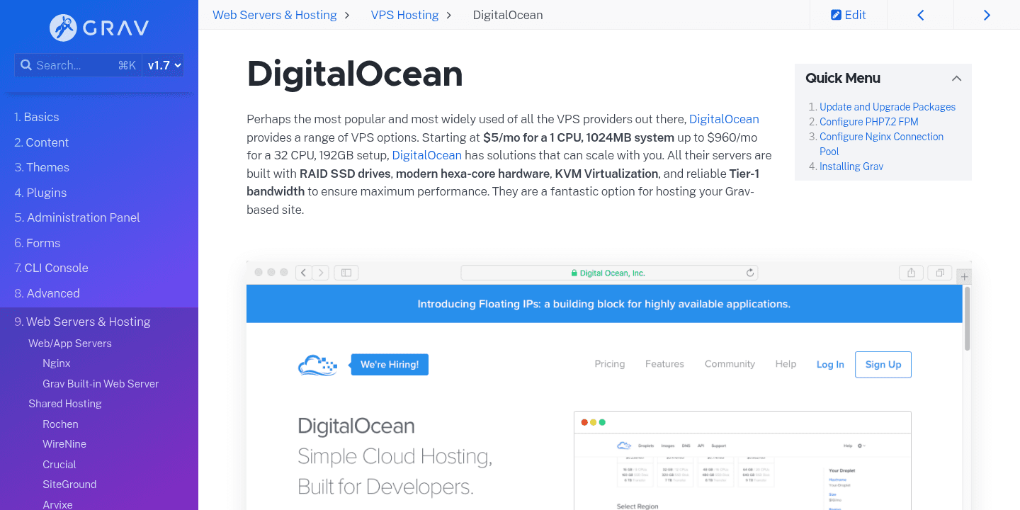 DigitalOcean | Grav Documentation