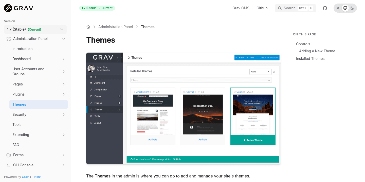 Themes | Grav Documentation