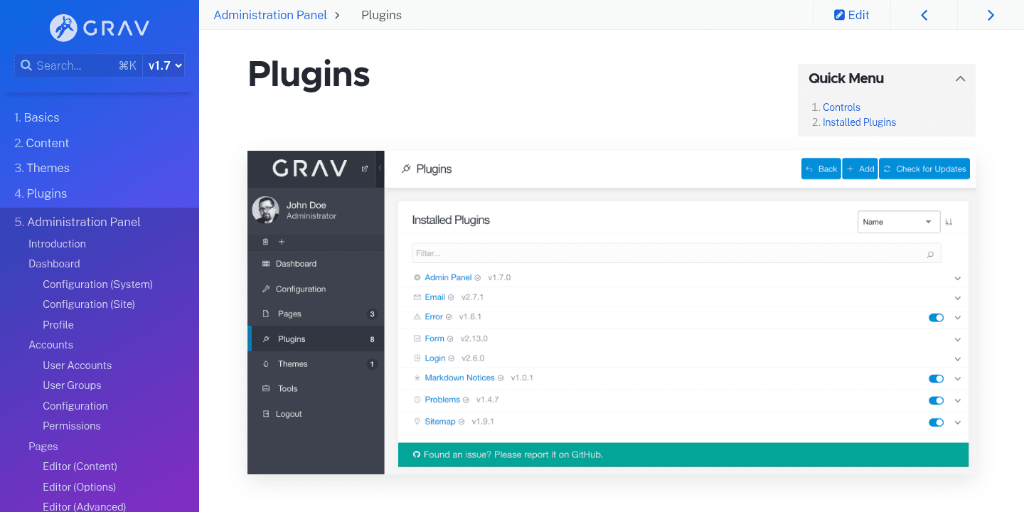 Plugins | Grav Documentation