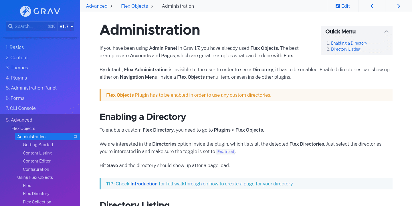 Administration | Grav Documentation