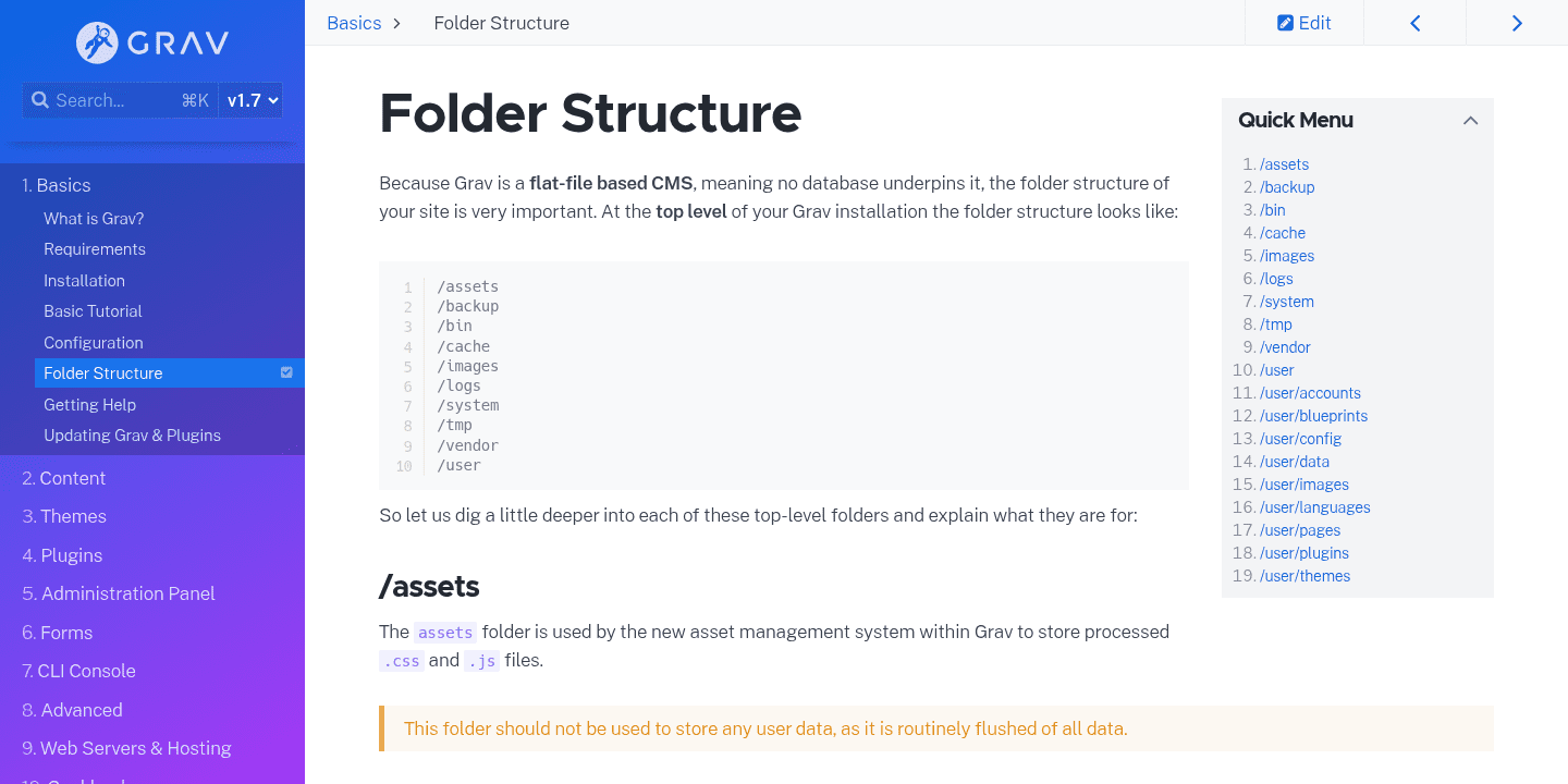 Folder Structure | Grav Documentation