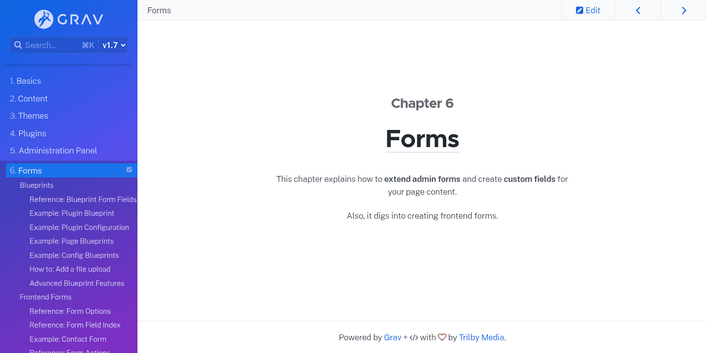 Forms | Grav Documentation